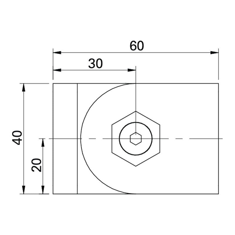 AME System | Pivot Joint Hinge Connector 40x40 Heavy Duty