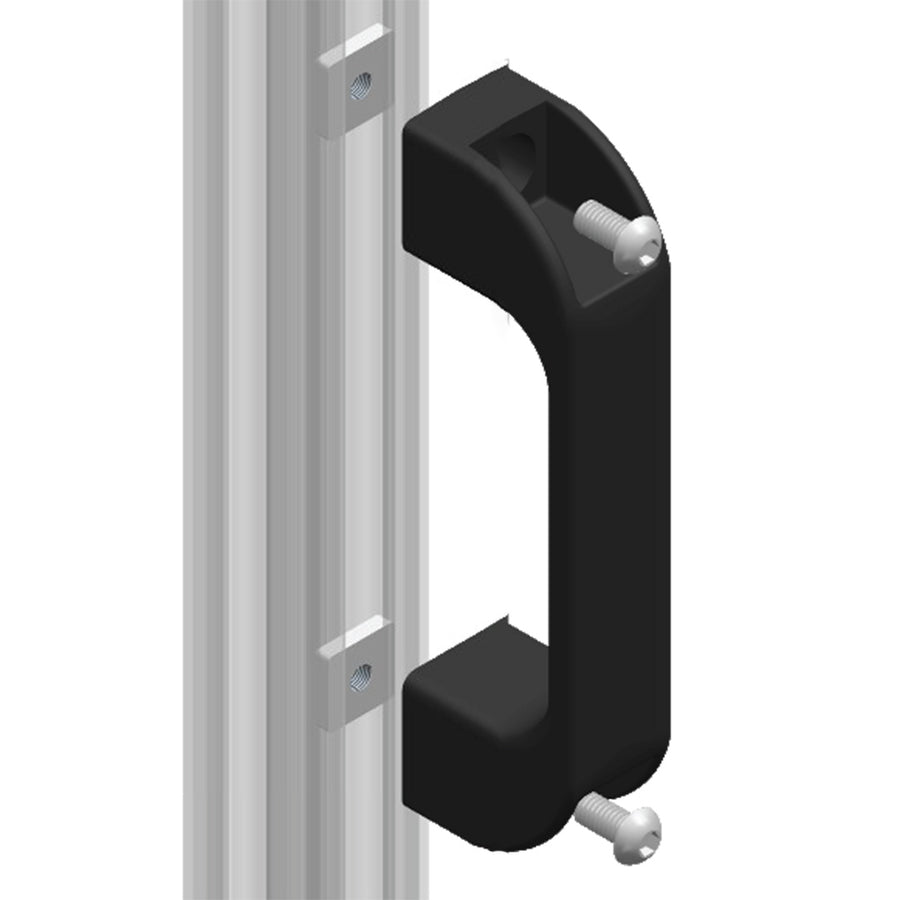 AME System | Door Handle Black PVC for 30 & 40 T-slot profiles