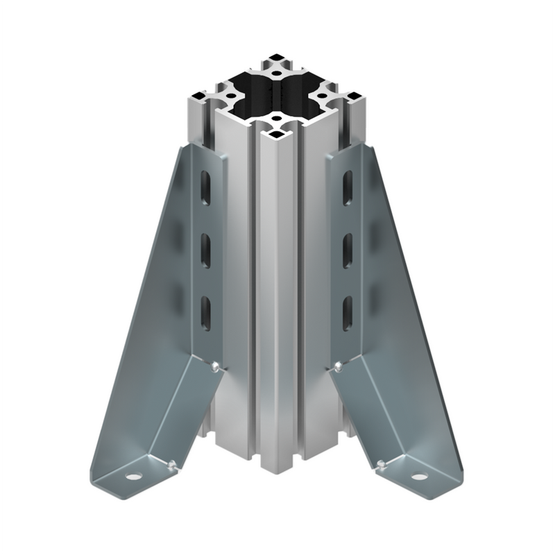 AME System | Steel Foundation Floor Bracing Bracket Left Hand Side (LHS)