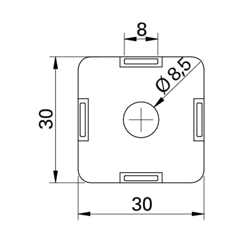 AME System | Pivot Joint Hinge Connector 30x30 Heavy Duty