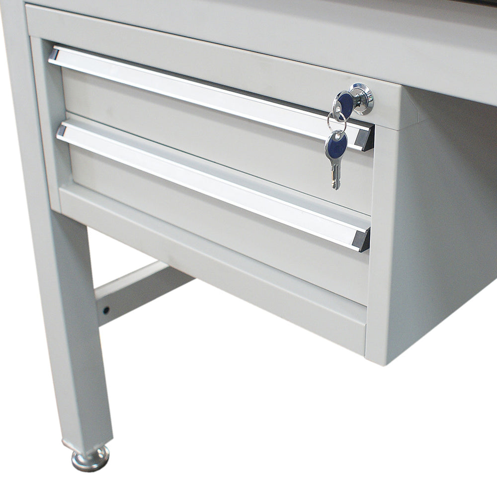 AME System | Industrial Under Bench 2 Draws Tool Cabinet 565x580x280mm
